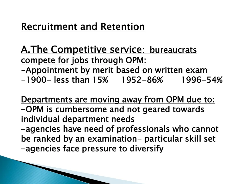 PPT - Evolution of the United States Bureaucracy: Size, Scope, and ...