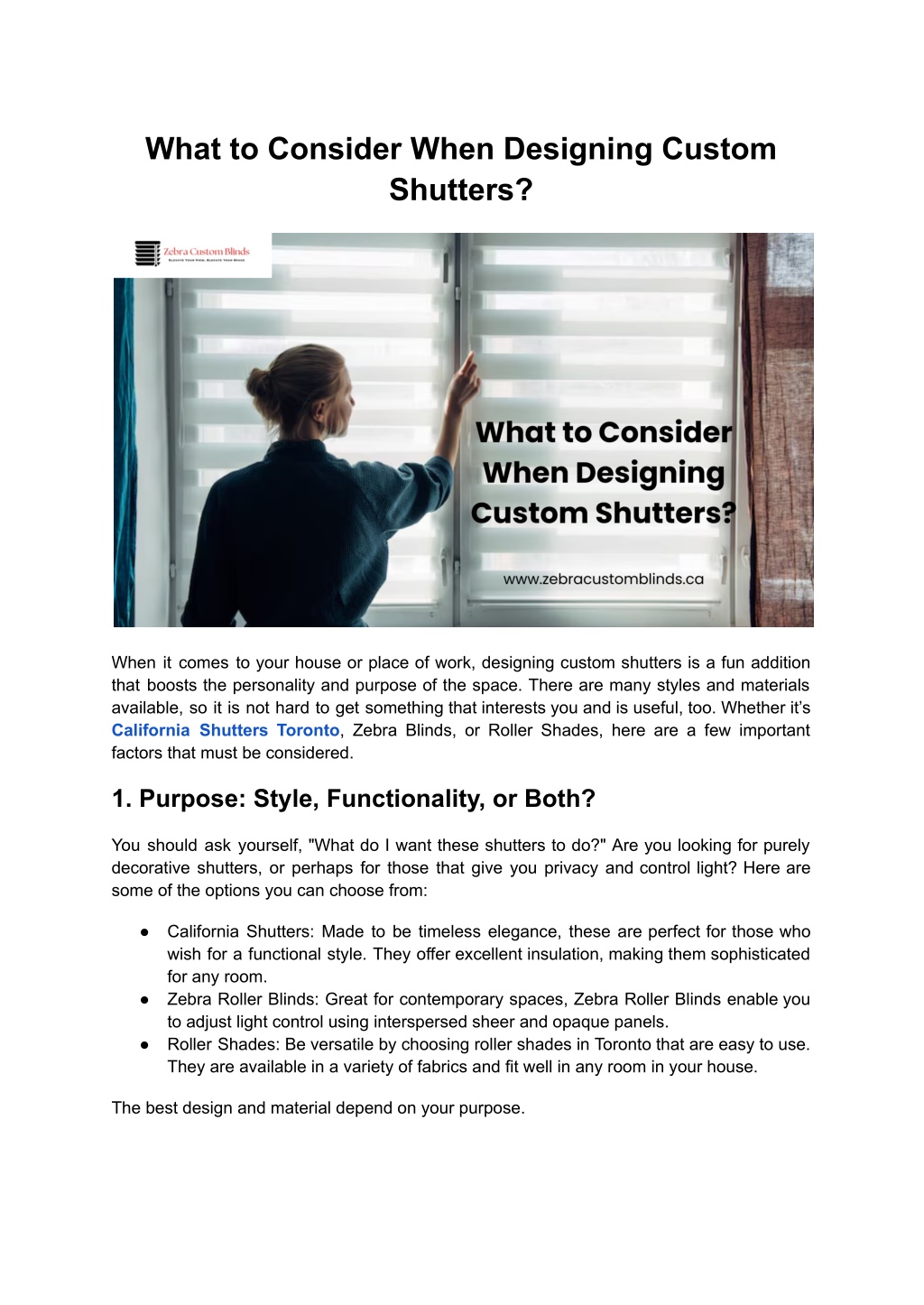 PPT - What to Consider When Designing Custom Shutters PowerPoint Presentation - ID:13783676