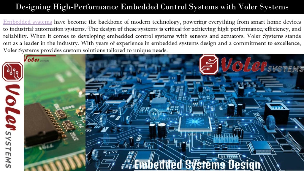 PPT - Designing High-Performance Embedded Control Systems with Voler Systems PowerPoint ...