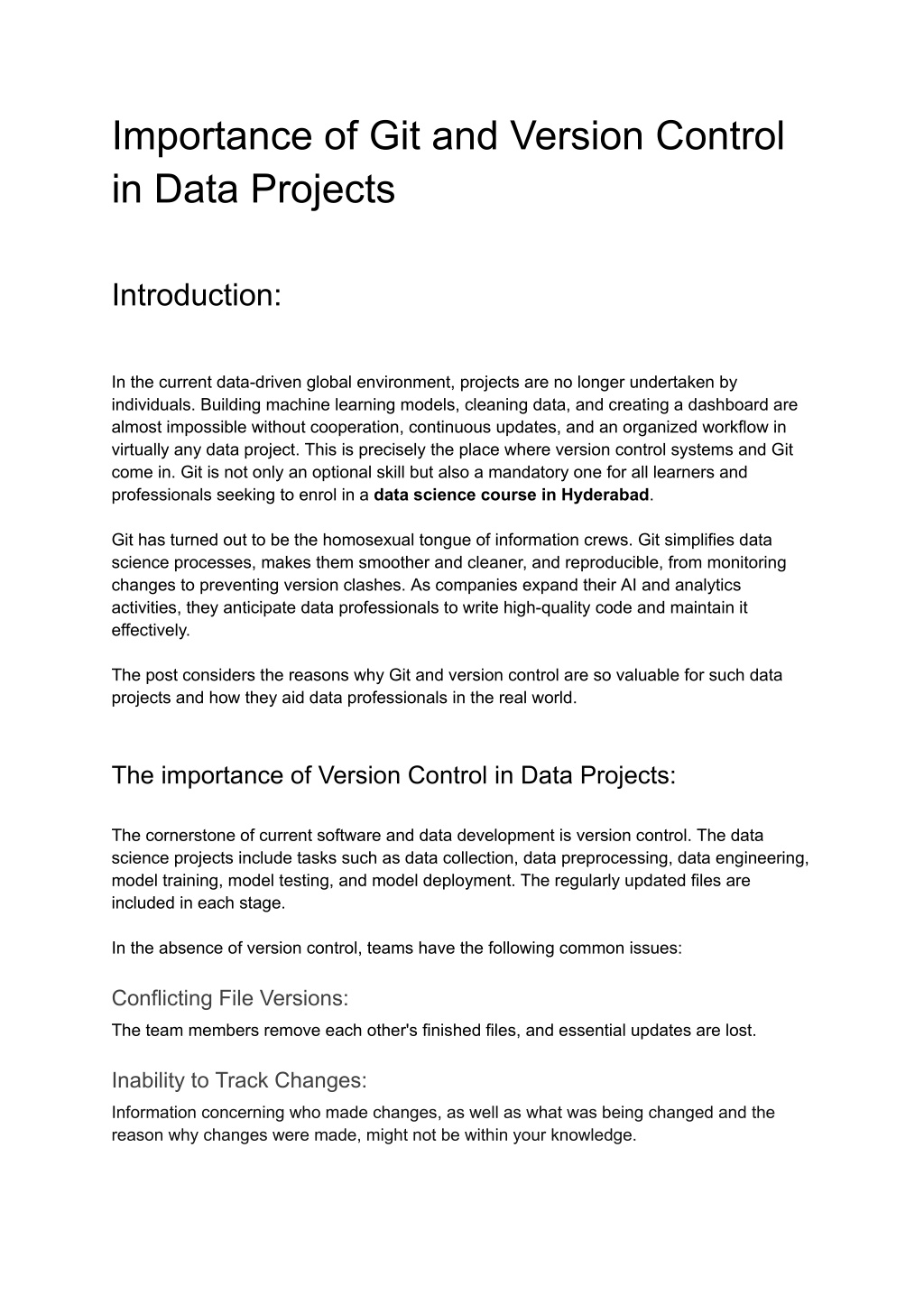 PPT - Importance of Git and Version Control in Data Projects PowerPoint ...